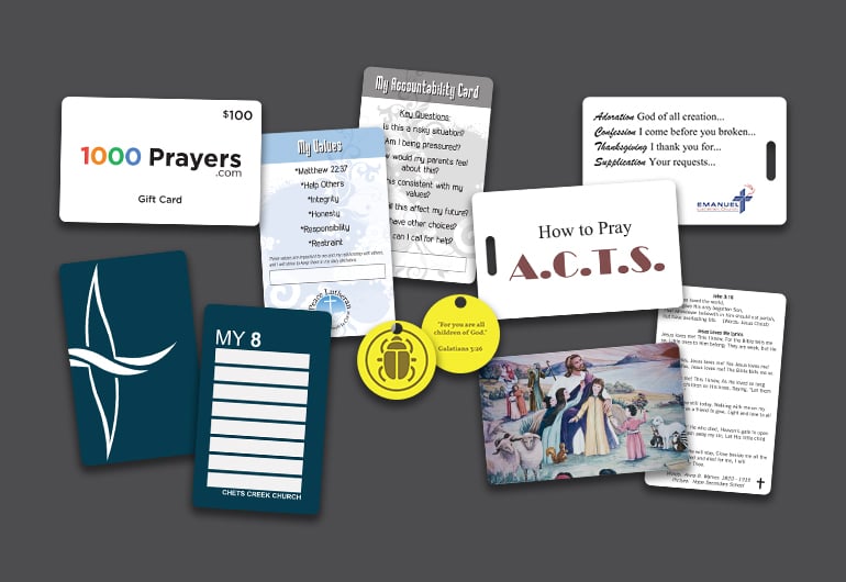 Custom Prayer Cards & Holy Cards | Plastic Printers, Inc.