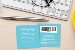 Custom Gift Cards by Plastic Printers