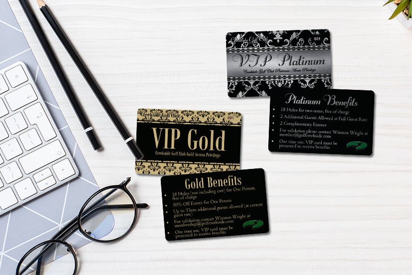 Custom VIP Cards and Customer Cards | Plastic Printers, Inc.