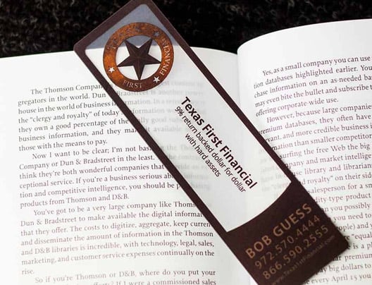 Custom Bookmarks | Plastic Printers, Inc.