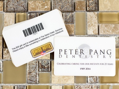 Custom Gift Cards by Plastic Printers