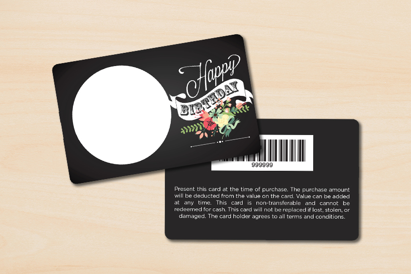 Custom Gift Cards by Plastic Printers